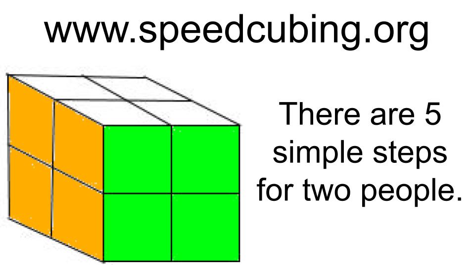 How to solve a 2x2x2 but I put it through Google Translate about 40 ti ...