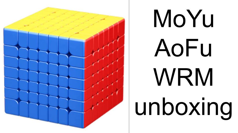 MoYu AoFu WRM unboxing | better than MGC? · speedcubing.org